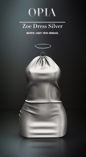 Second Life Marketplace - OPIA Zoe Dress Silver